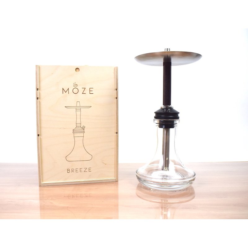 MOZE - Breeze - Clear Premium Shisha Set Red Carbon MOZE - Breeze - Clear Premium Shisha Set Red Carbon